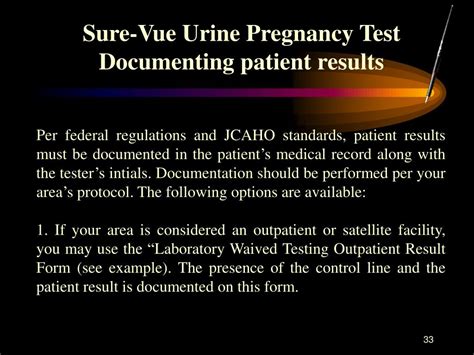 Ppt Sure Vue Urine Hcg Pregnancy Test Powerpoint Presentation Free