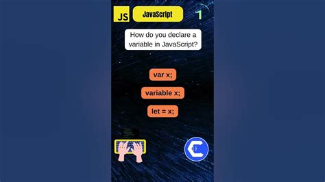 How Do You Declare A Variable In Javascript Javascript Coding Shorts Quiz Quiztime Trivia