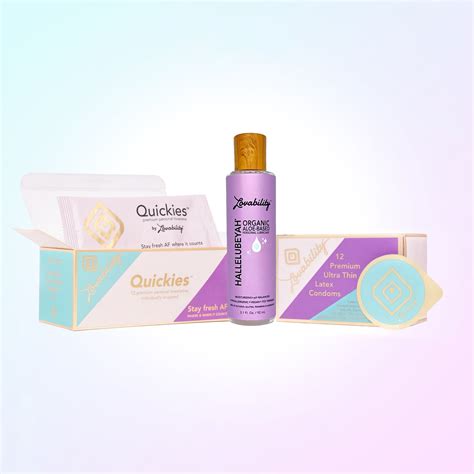 Sex Essentials Pack By Lovability Condoms Lube And Wipes Save 8
