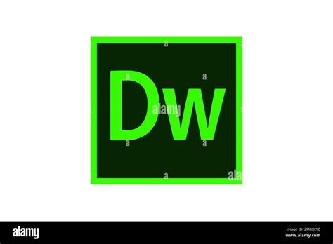 Adobe Dreamweaver Logo White Background Stock Photo Alamy