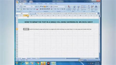 Excel Text Wrapping How To Wrap Text In A Single Cell
