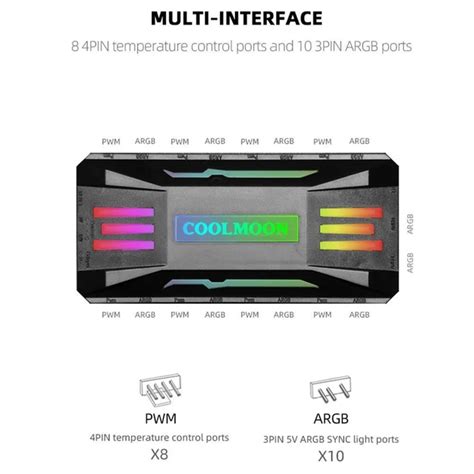 Rgb Controller 4pin Pwm 5v 3pin Argb Fan Cooler Pc Remote Control D3f3 £9 13 Picclick Uk