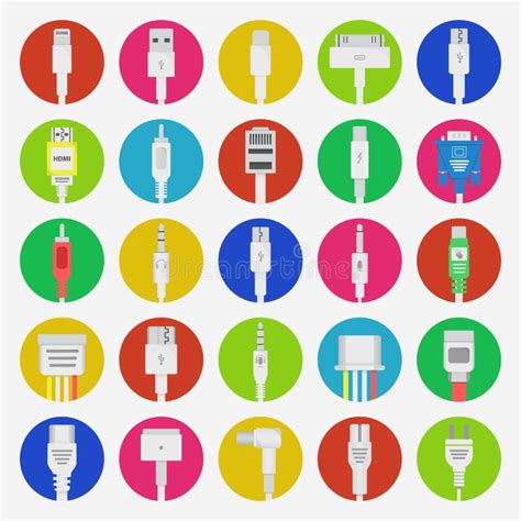 Plug Connector For Charging Electric Vehicle Stock Vector Illustration Of Electric