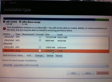 partitioning how to partition this usb drive for installation with an