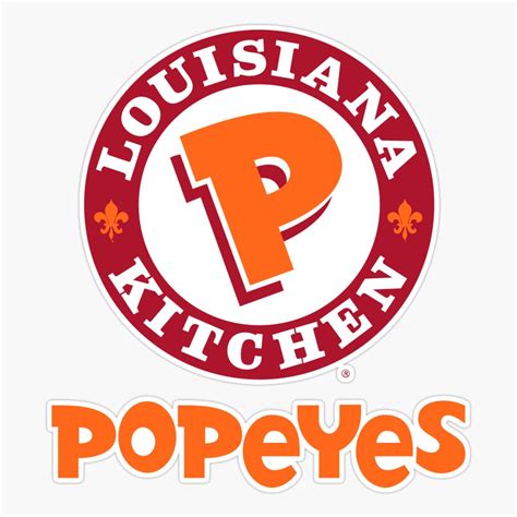 Maneki Popeyes Louisiana Kitchen Popeyes Sticker Phone Decal Water