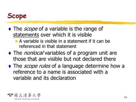 Ppt Cs2403 Programming Languages Names Bindings Scopes Powerpoint