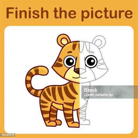 점을 연결하고 그림을 완성합니다 간단한 색칠 호랑이 어린이를위한 그리기 게임 0명에 대한 스톡 벡터 아트 및 기타 이미지 0명 개발 교육 Istock