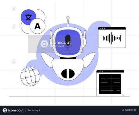 Robot Works As Language Convertor Illustration Free Download Science And Technology