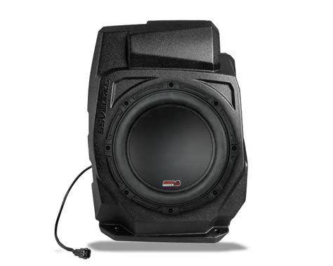 Ssv Works Under Dash 10 Ported Subwoofer Enclosure With Ssv V Spec Sub 2 Ohm Polaris Rzr Pro R