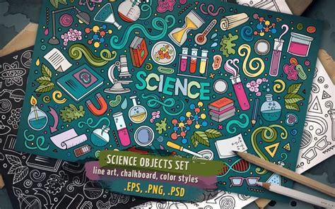 Science Objects And Elements Set Vector Image