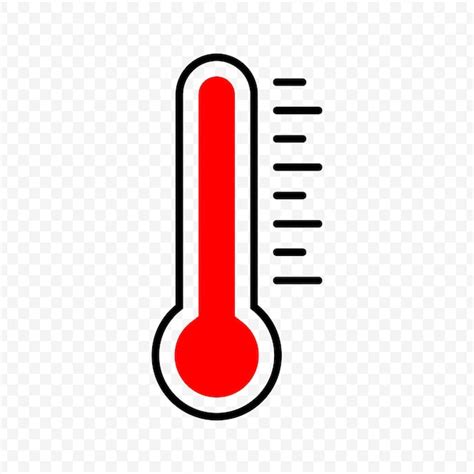 Premium Vector Vector Isolated Red Thermometer Icon