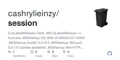 github cashrylieinzy session d islatestrelease false wd