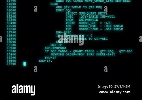 4k Hacker Code Running Down A Computer Screen Terminal Stock Video Footage Alamy