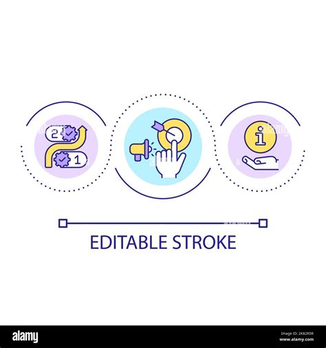 Target Objectives Loop Concept Icon Stock Vector Image And Art Alamy