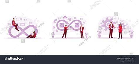 Devops 방법론 민첩한 방법론 환경에서 작업하십시오 스톡 벡터로열티 프리 2380427303 Shutterstock