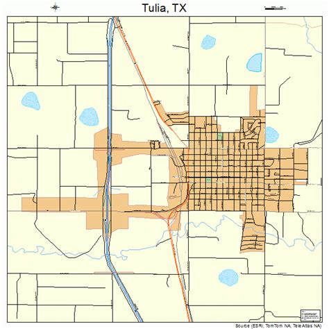 Tulia Texas Street Map 4873868