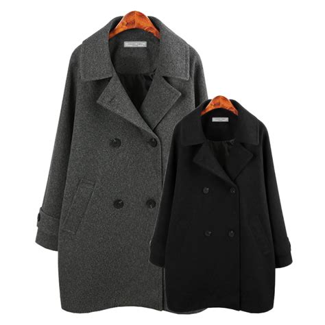 허밍퍼플 여성용 2750 바렐리스 하프 코트 겨울 신상 따뜻한 아우터 울 모직 더블 카라 빅사이즈 여성의류 에이블리