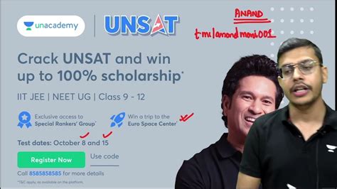 Unacademy Scholarship Test For Neet Ug Iit Jee And Class 9 12 Enrol Now Dr Anand Mani