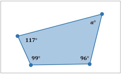 Finding The Missing Angle Measure Of A Quadrilateral Practice