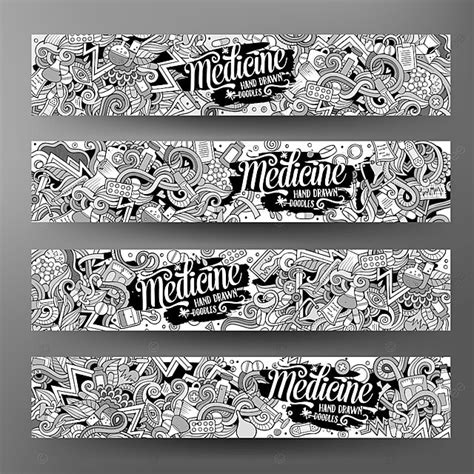 만화 귀여운 라인 아트 벡터 손으로 그린 낙서 의료 기업의 정체성 배경 사물 스케치 벽토 배경 일러스트 및 사진 무료 다운로드 Pngtree