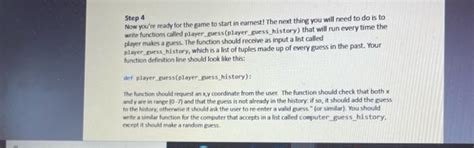 Solved Python Prorgram Create A Python Program Of The Game