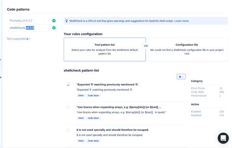 Question Standardized Configuration For Shellcheck · Issue 1675