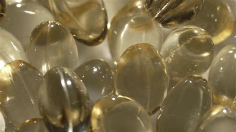 Vitamins D Capsules Omega 3 Macro 20922367 Stock Video At Vecteezy