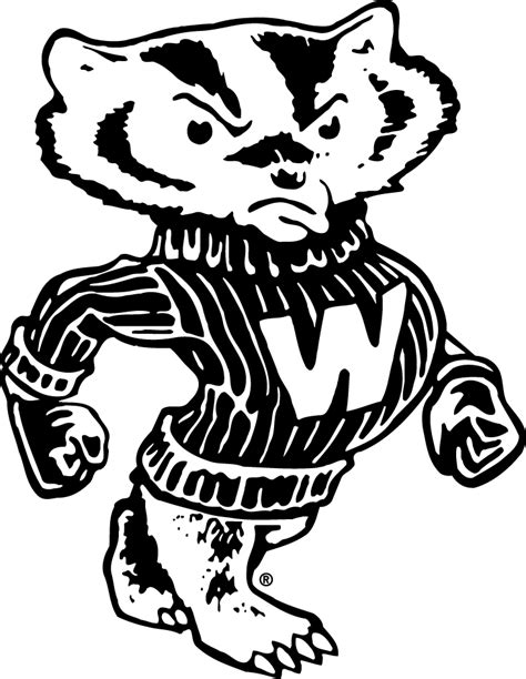 Wisconsin Badger Football Coloring Pages Coloring Pages