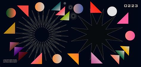 추상 미술 기하학적 포스터 디자인 레이아웃에는 편집 가능한 텍스트와 그래픽이 있습니다 현대 기하학 구성 아트웍 대담한 형태의 그래픽 디자인 웹 아트 초대장 포스터 인쇄물에
