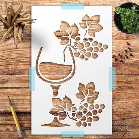 Diy Wine Glass Stencils
