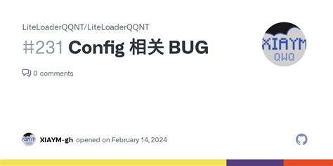 Config Bug Issue Liteloaderqqnt Liteloaderqqnt Github