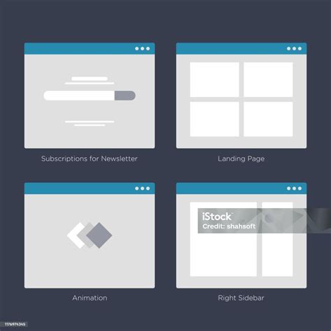 Site Web Wireframe Layouts Ui Kits For Site Map And Ux Design Website