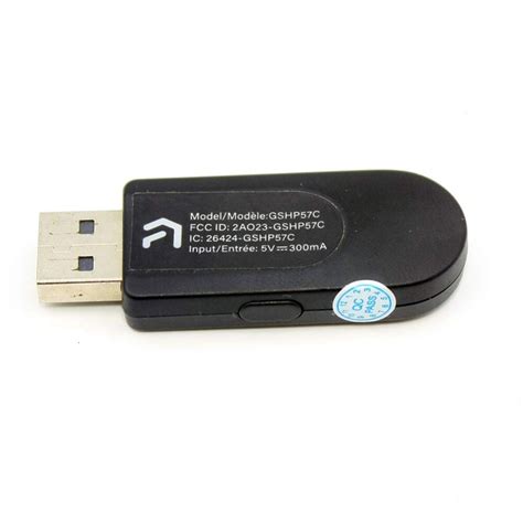AUTHENTICD Wireless Headset USB Dongle Adapter Transceiver GSHP C Black For Atrix AX