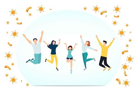 면역 체계 벡터 아이콘 로고입니다 세균 건강 바이러스 보호 인간의 세균의 의료 예방 건강한 사람들은 박테리아의 공격을 격퇴합니다 의학 개념 그림으로 면역력을 향상시킵니다