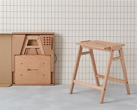 The Stackable Flat Pack Lab Stool By King Webbon