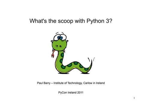 what s the scoop with python 3 ppt