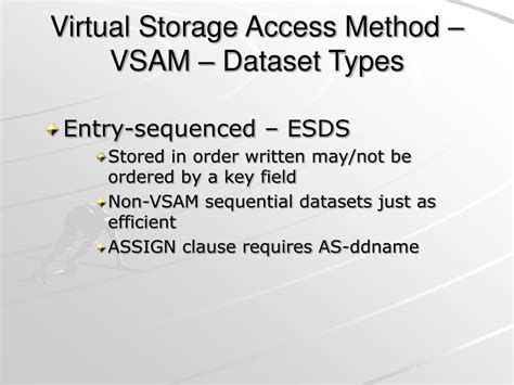 ppt virtual storage access method powerpoint presentation free