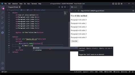 Use Of Slice Method In Jquery Html Coding Newvideo Jquery Youtube