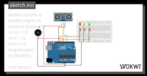 Buzzer Ultra Led Wokwi Esp32 Stm32 Arduino Simulator