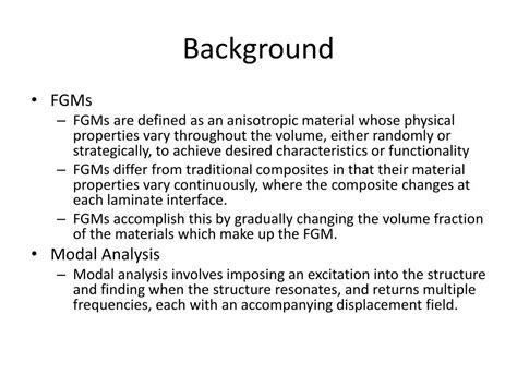 Ppt Modal Analysis Of Rectangular Simply Supported Functionally Graded Plates Powerpoint