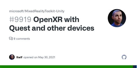 Openxr With Quest And Other Devices · Issue 9919 · Microsoft