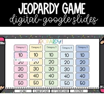 Jeopardy Game Google Slides By Learning And Lattes Ashleigh TPT
