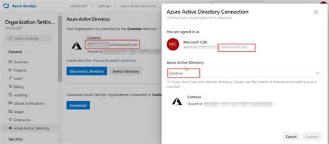 Cannot Link My Azure Devops Organization To My Aad Tenant Stack Overflow