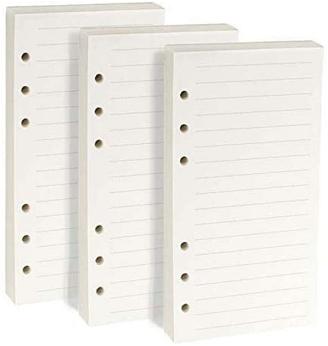 A6 Refill Paper Loose Leaf Ideal For Journals And Planners Fits 6 Ring