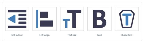 Left Indent Left Align Text Size 26449208 Vector Art At Vecteezy