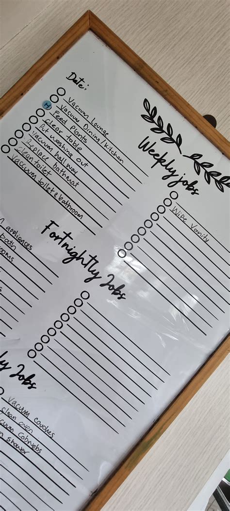 Job Chart Template PNG Download Only Etsy