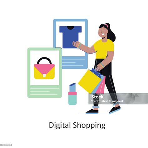 디지털 쇼핑 벡터 평면 디자인 그림입니다 흰색 배경의 기호 Eps 10 파일 Brand Name Smart Phone에 대한