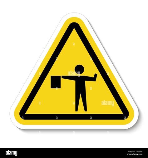 Flagger Ahead Symbol Sign Isolate On White Background Vector Illustration Stock Vector Image