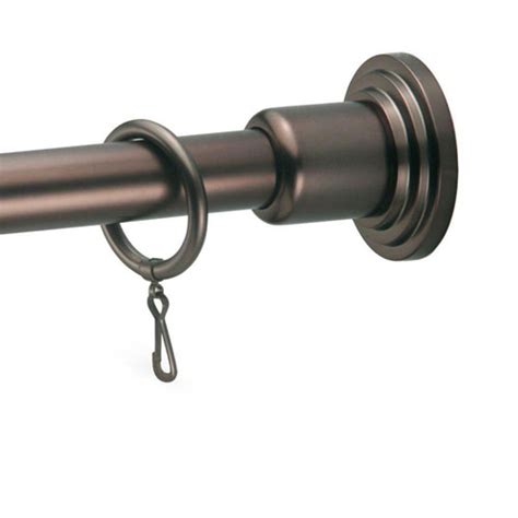 Gatco Marina Collection 72 Inch Shower Rod And Flange Set In Oil Rubbe