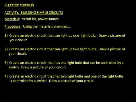 How To Make Simple Circuit With Switch